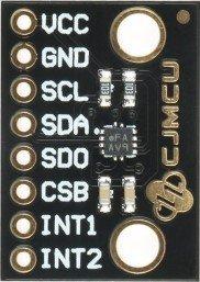 In this tutorial we connect a BMA400 acceleration sensor to an ESP8266 board with code example