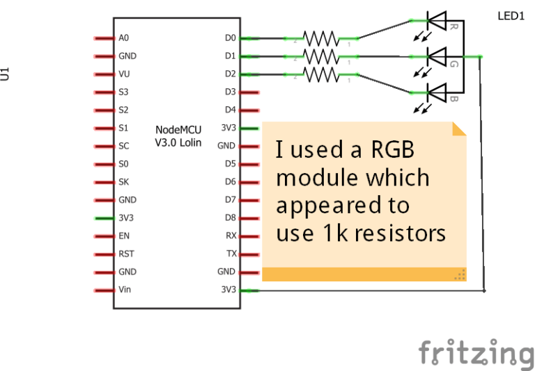 A basic NodeMCU and Simba OS example